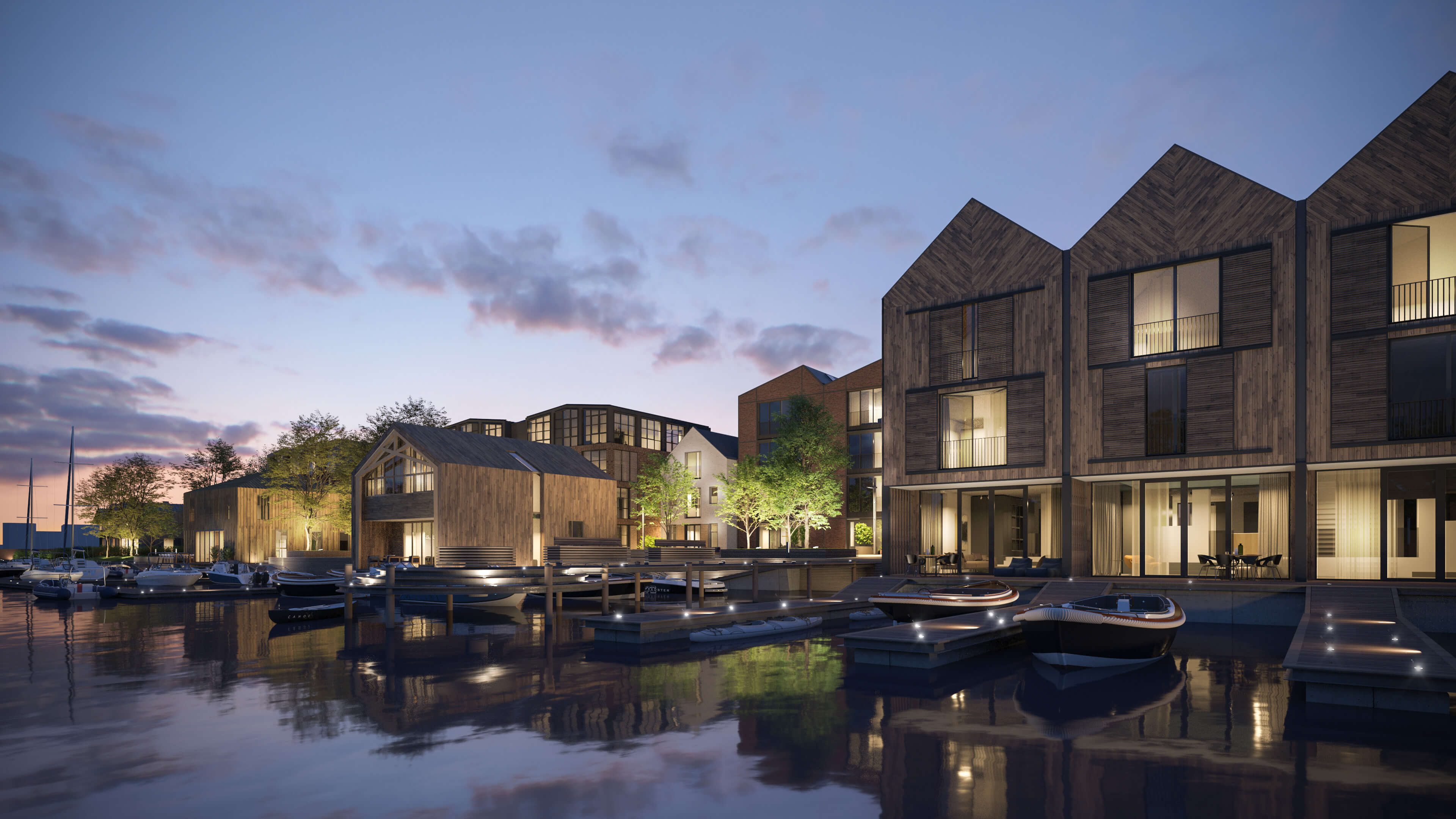 De werf bij de sluis in muiden