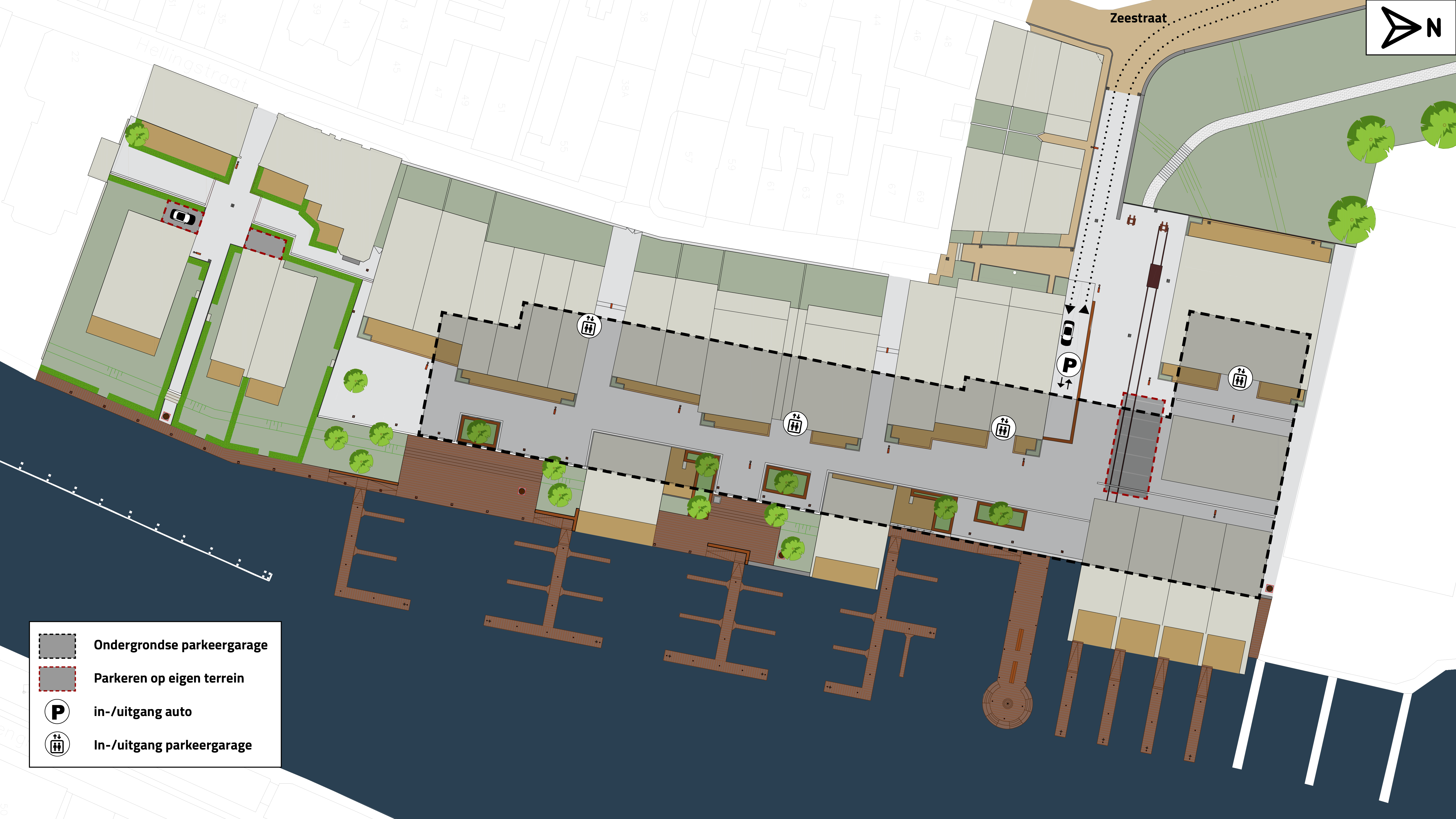 De werf bij de sluis in muiden